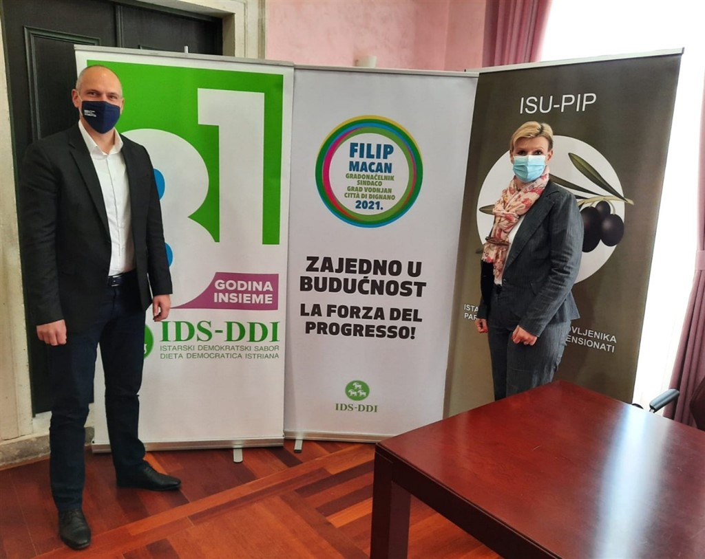 POTPISAN KOALICIJSKI SPORAZUM IZMEĐU ISTARSKOG DEMOKRATSKOG SABORA (IDS ...