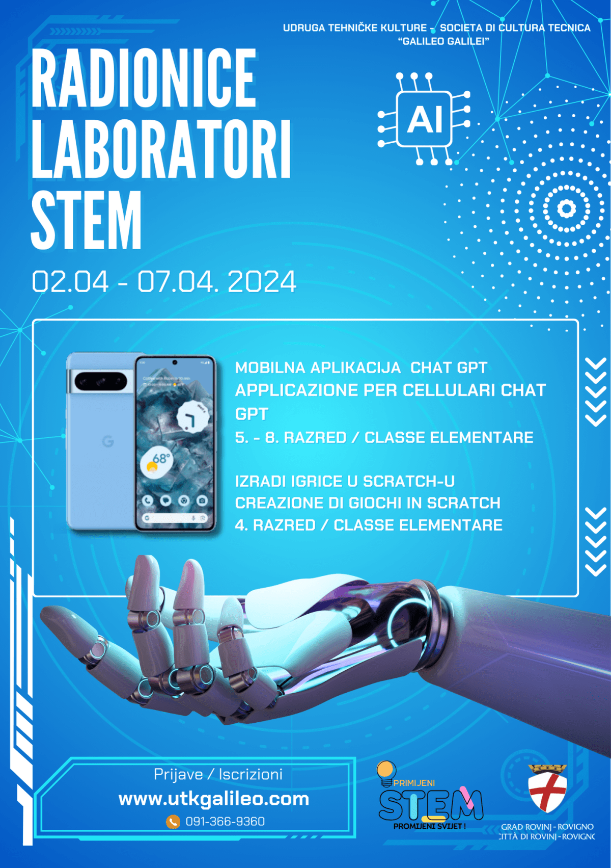 ROVINJ-ROVIGNO: RADIONICE LABORATORI STEM | Vodnjanski đir